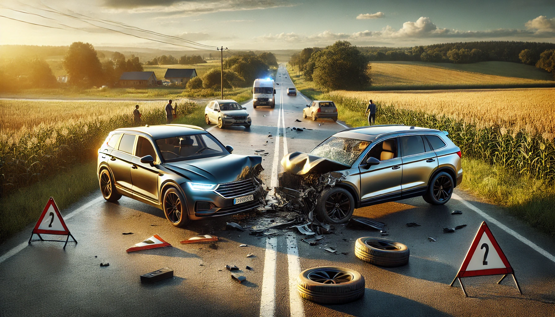 Sie sind an einem Verkehrsunfall beteiligt. Wozu sind Sie verpflichtet?